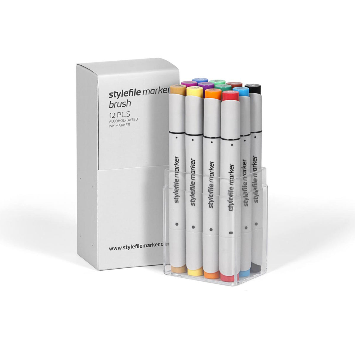 Stylefile Markers 12 Pack [Brush Tip] – All City Graffiti